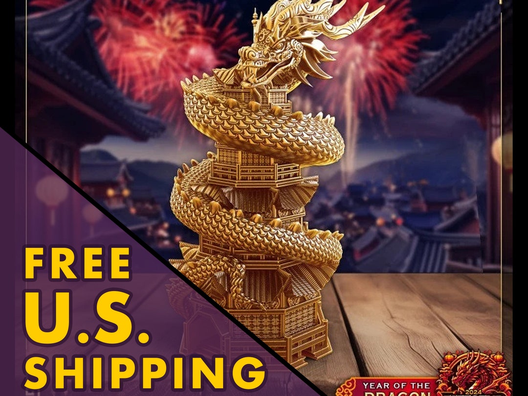 Chinese Dragon Dice Tower // Free Gift With Purchase // Dnd D&d Rpg ...