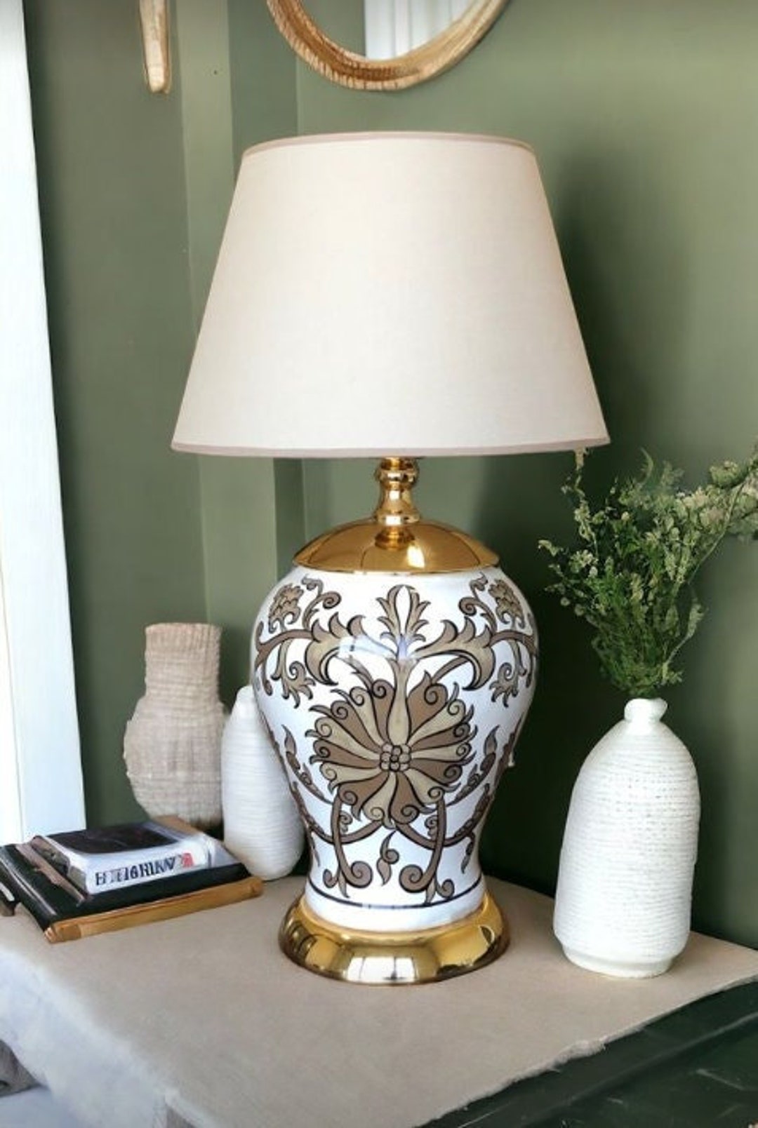 LAMPSHADE HANDMADE Ceramic Pottery Lamp Base/ Ceramic Lamp Base ...