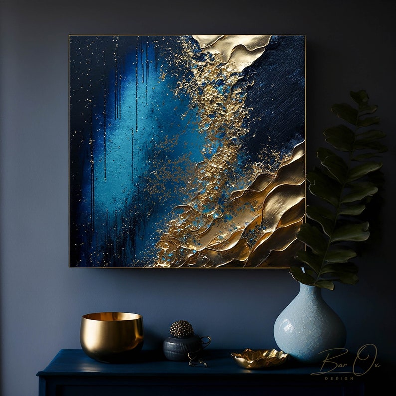 Navy Blue Oversized Wall Art at Wade Turner blog