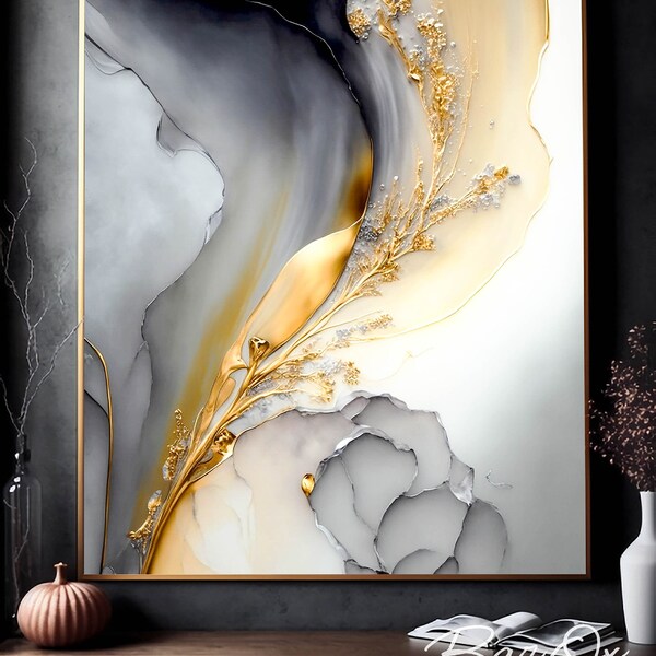 Large Alcohol Ink Art - Etsy