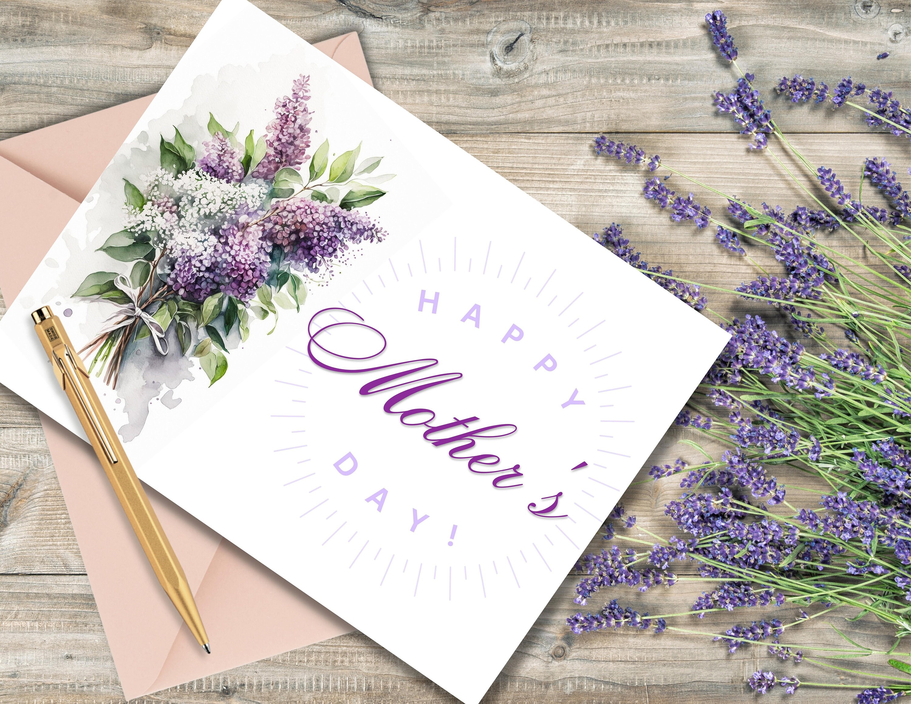 Mothers Day Gift Printable Card, E Cards for Mothers Day, Simple Floral ...