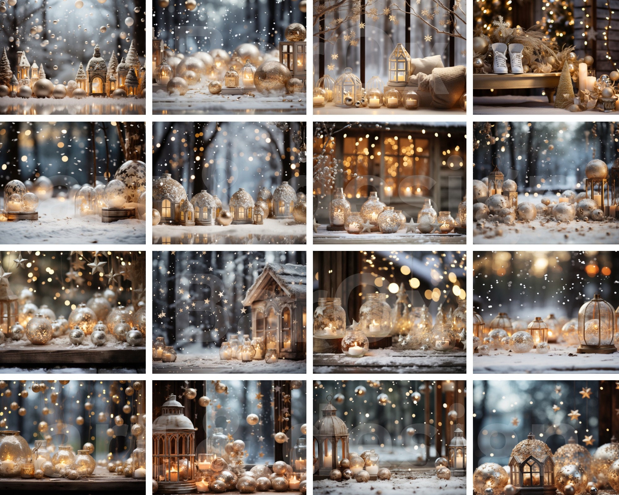 Golden Bokeh Lights Christmas Background, Fairy Lights, Winter ...