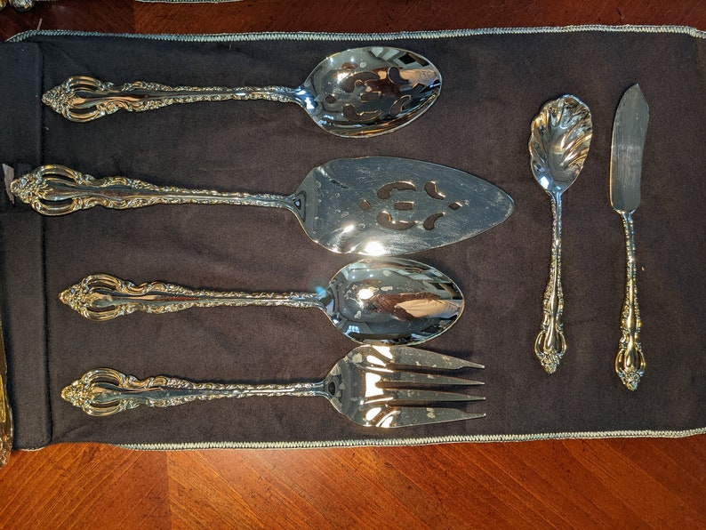 International Deep Silver Flatware 66 Piece Set - Etsy