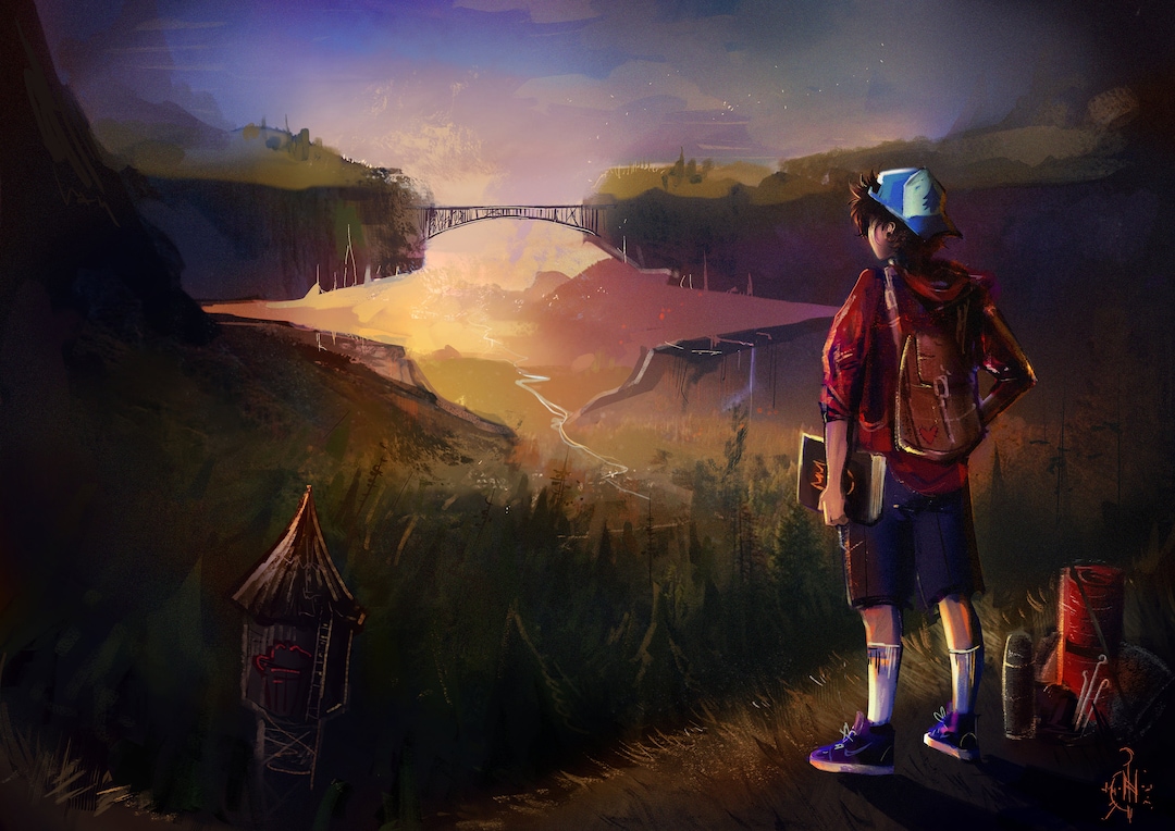 Dipper Gravity Falls Art Print - Etsy
