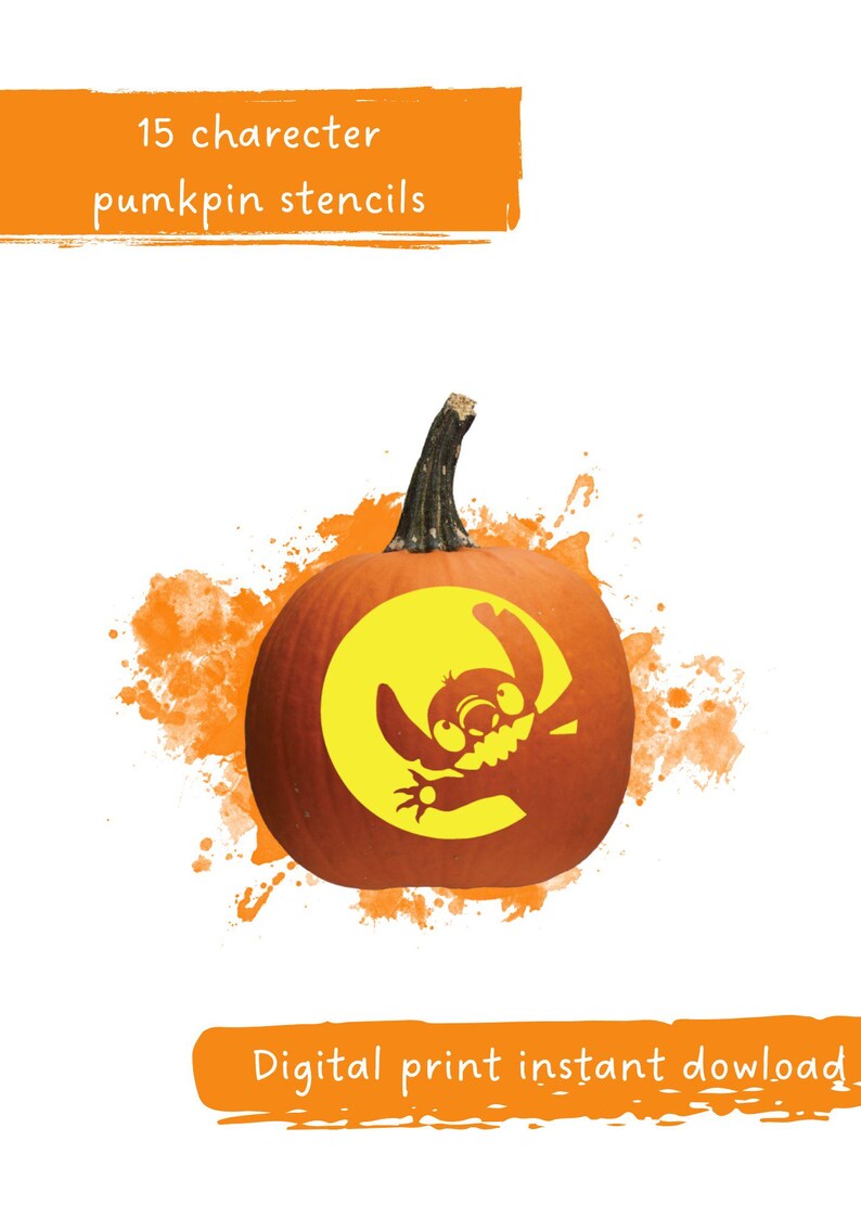 Character Pumpkin Carving Stencils: Easy Printables (digital Download ...
