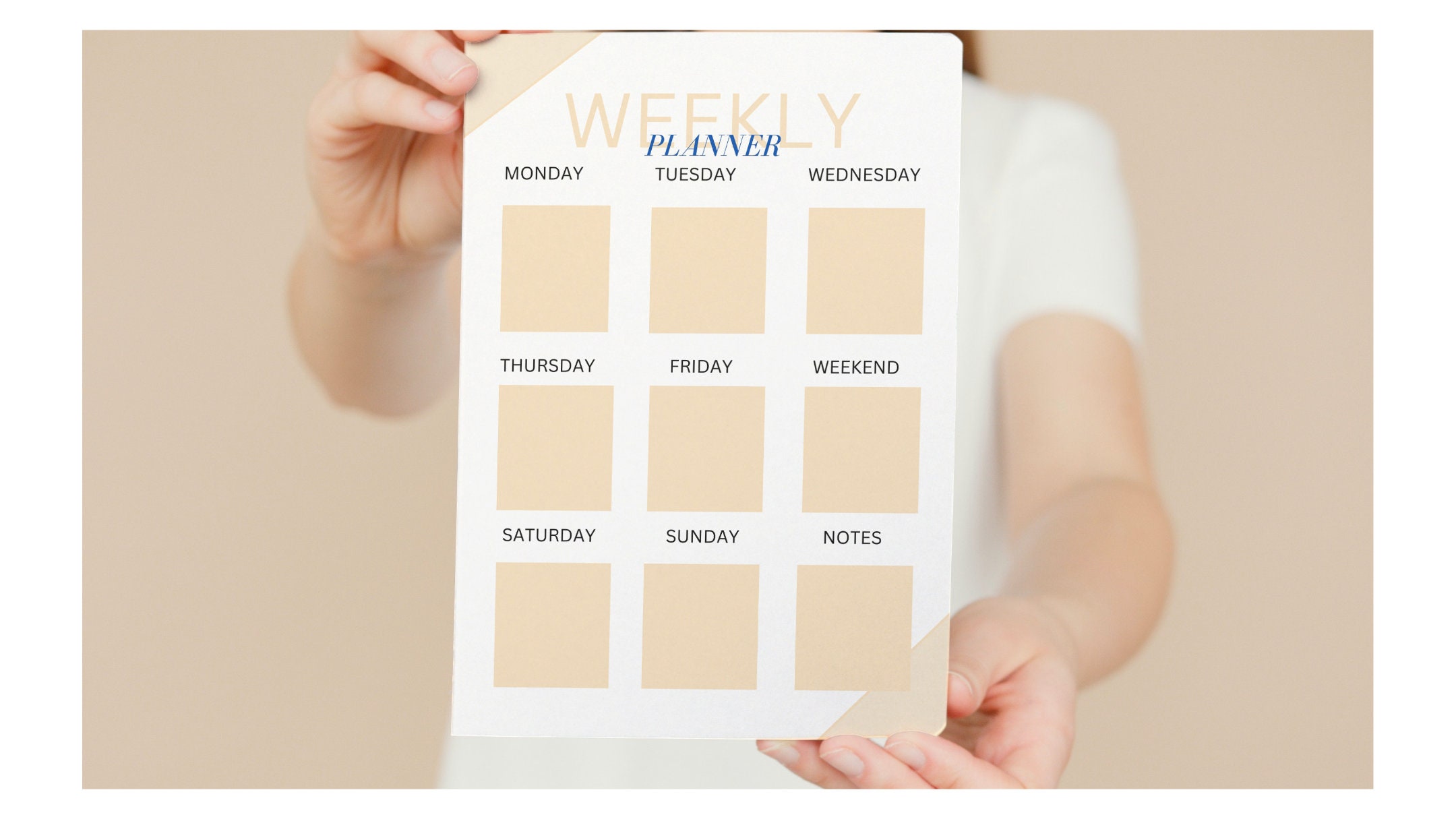 Weekly Planner Printable ,instant Download, Simple & Easy ,daily ...