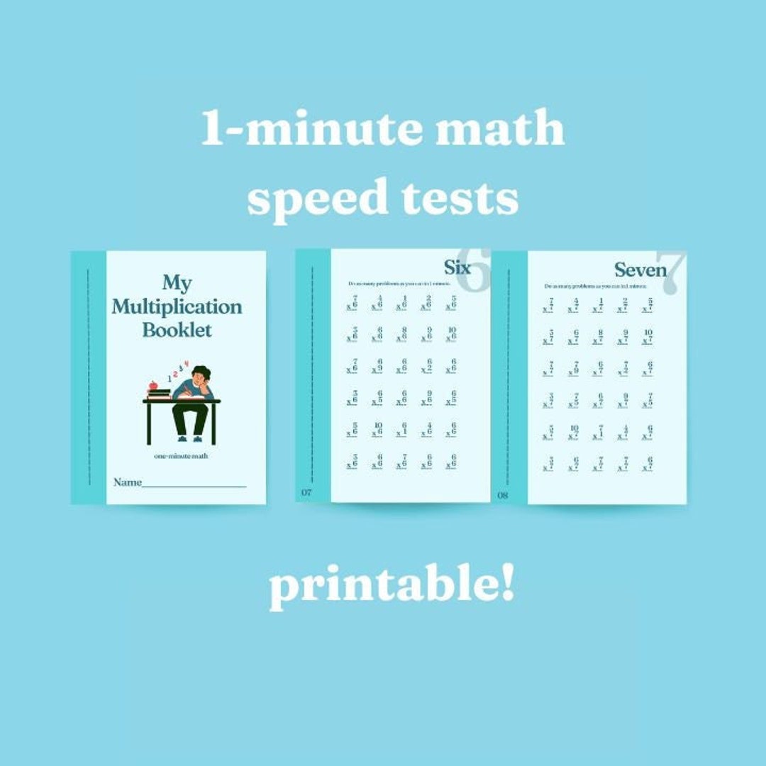 Elementary School Multiplication Booklet Printable PDF Homeschool Math ...