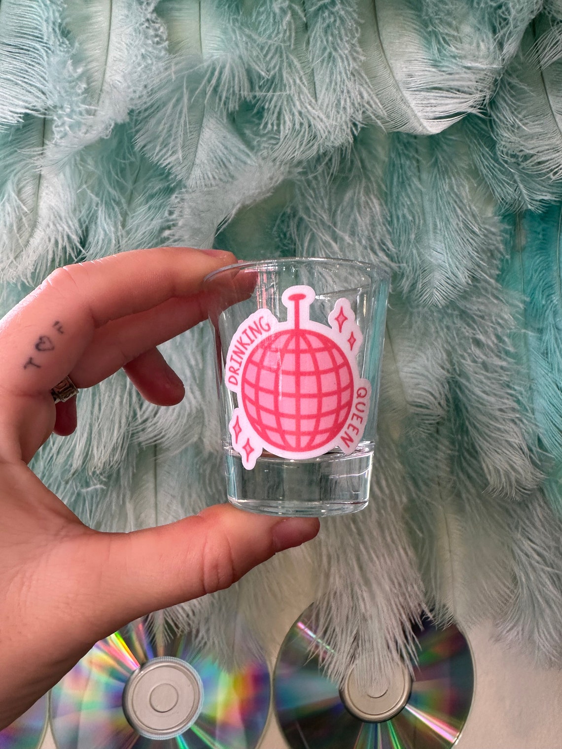 Drinking Queen Shot Glass - Etsy