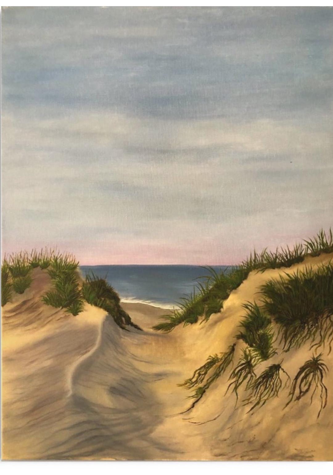 Original Oil Painting , Seascape Sand Dunes - Etsy