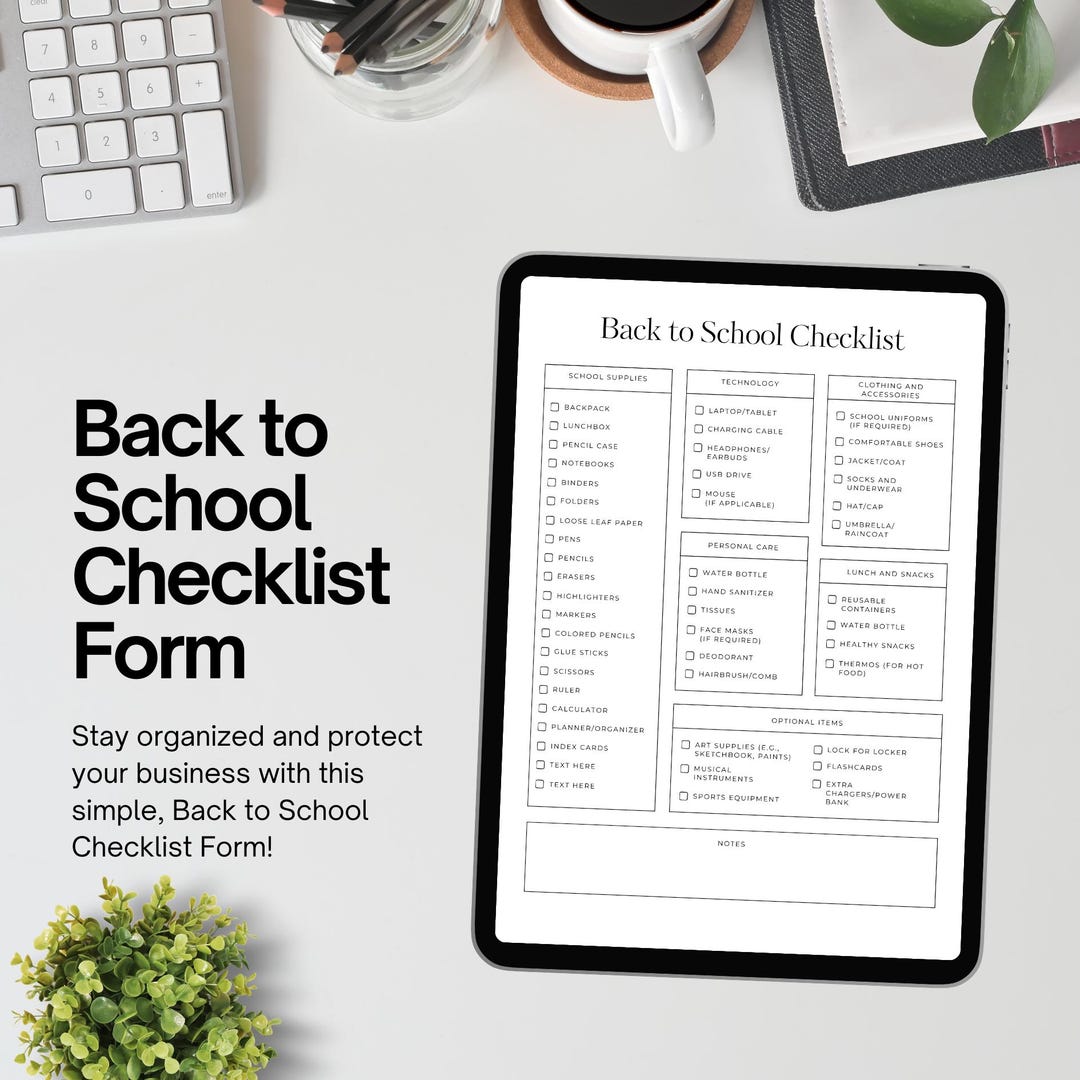 Back to School Checklist Templates. Services Contract Agreement ...