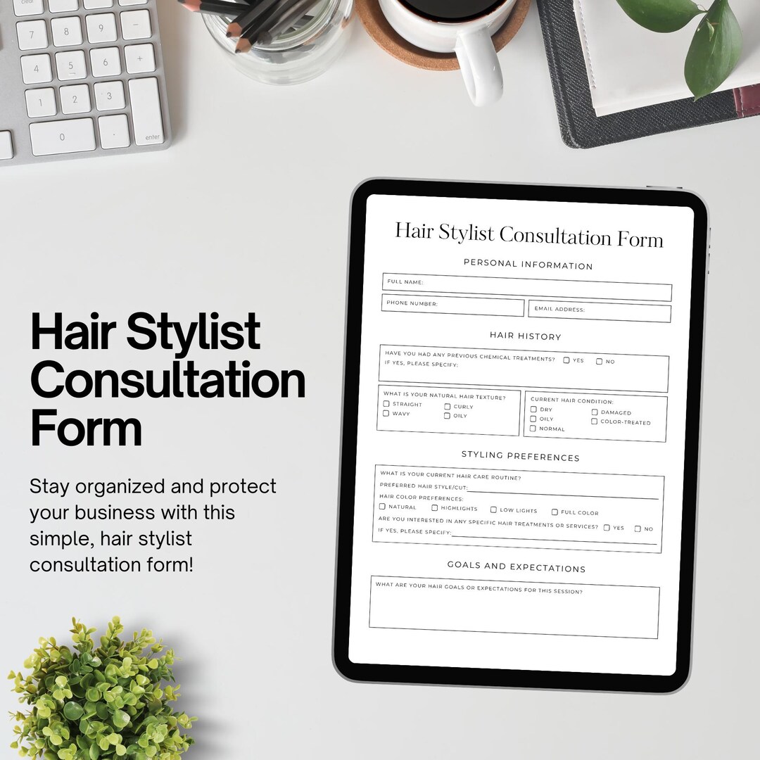 Hairstylist Consultation Form Templates. Services Contract Agreement ...