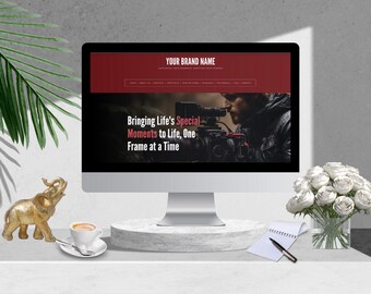 Videographer Website Template | Business - Etsy