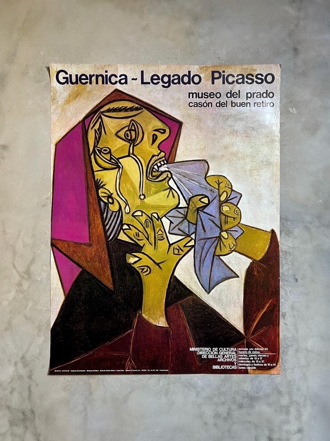 Rare Vintage Picasso Guernica Legado Museo Del Prado Art Exhibition ...