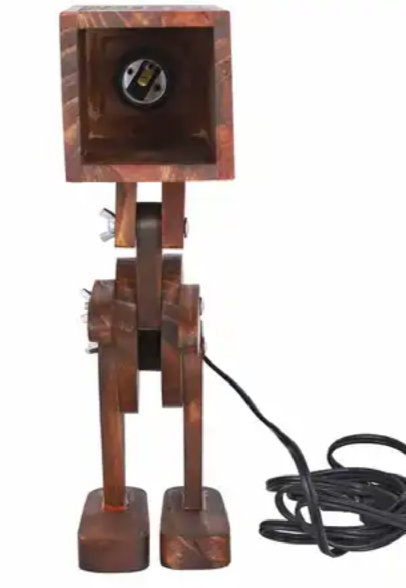 Wooden Dinosaur Table Lamp - Etsy