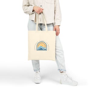 Sunrise Vibes Tote Bag, Eco-friendly Shopping Bag, Beach Tote, Gift for ...