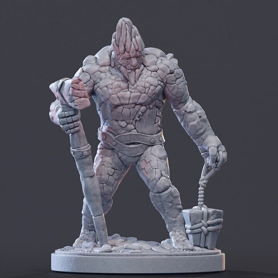 28mm Scale Model Stone Giant Golem Fantasy D&d Pathfinder Rpg - Etsy