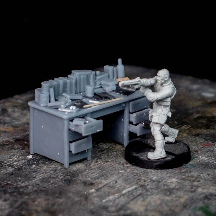 28mm Scatter Terrain Interior Office Desks and Books Wargame - Etsy