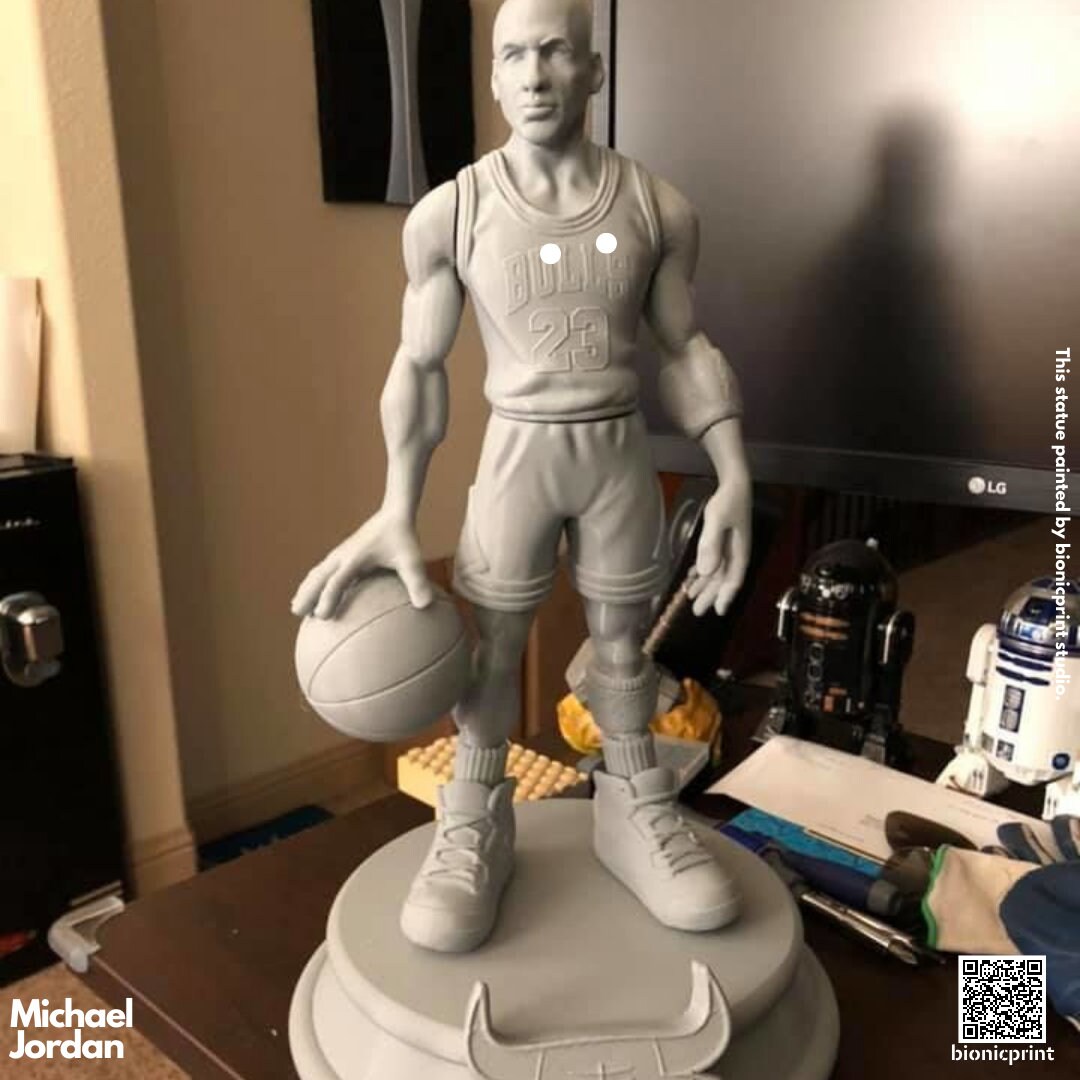Michael Jordan Chibi Figura / Decoración de habitación 3D - Etsy España