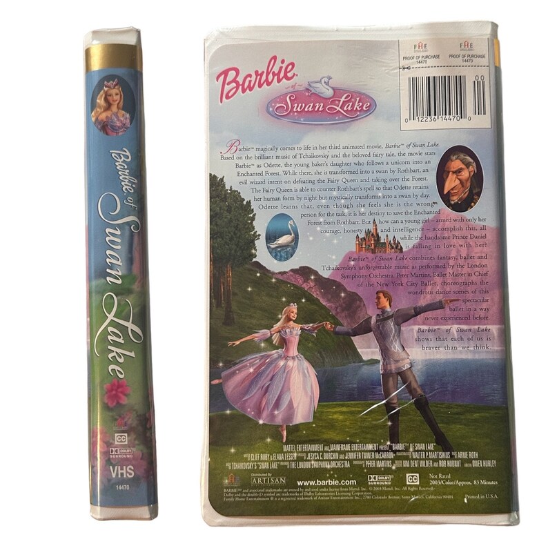 Barbie: Swan Lake Clamshell Case VHS Tape - Etsy