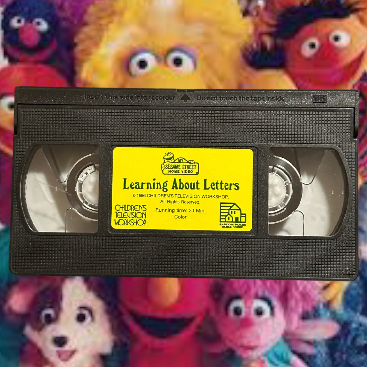 Sesame Street 1986 Learning About Letters VHS Tape & Activity Book ...