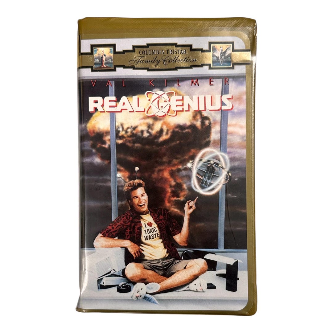 The Real Genius Clamshell Case VHS Tape - Etsy