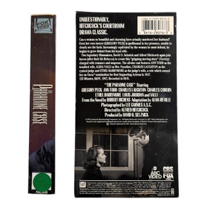 The Paradine Case VHS Tape - Etsy