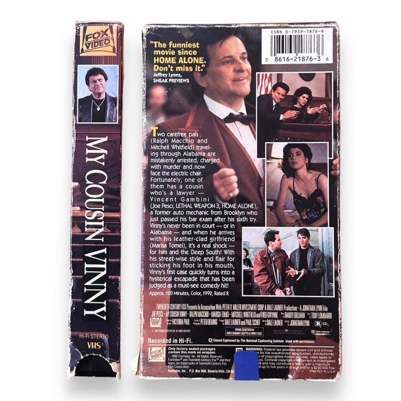 My Cousin Vinny VHS Tape - Etsy