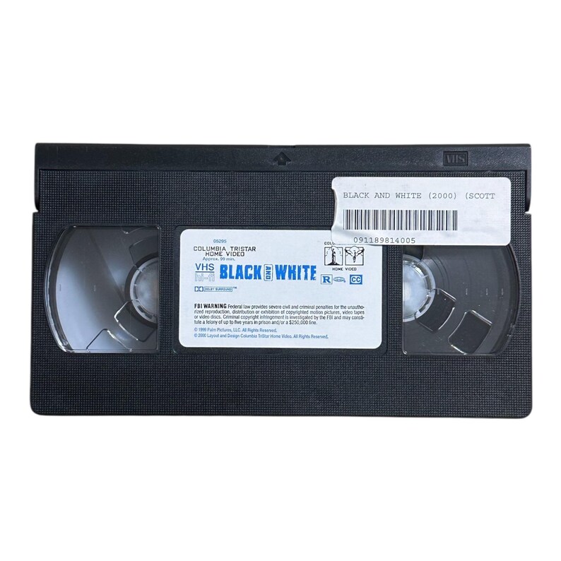 Black and White VHS Tape - Etsy