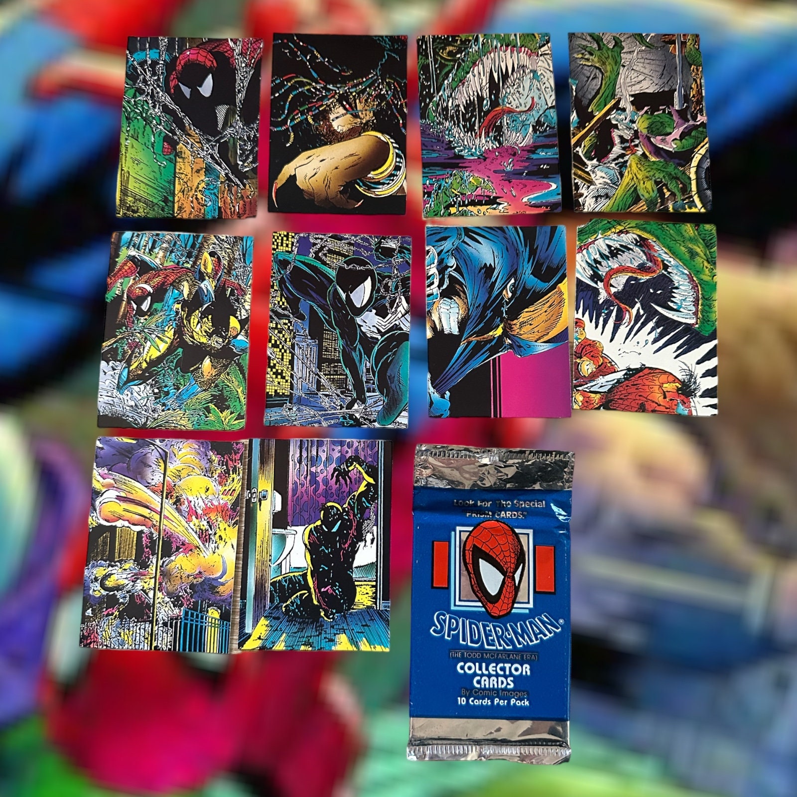 Spider-man 1992 10 Collector Card Set - Etsy