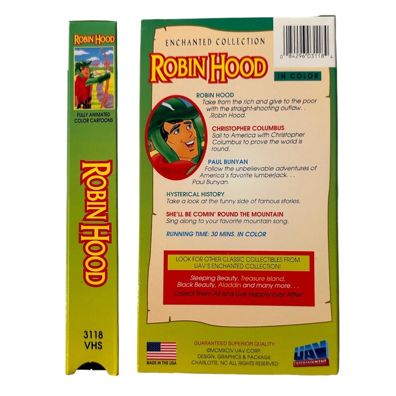 Robin Hood VHS Tape - Etsy