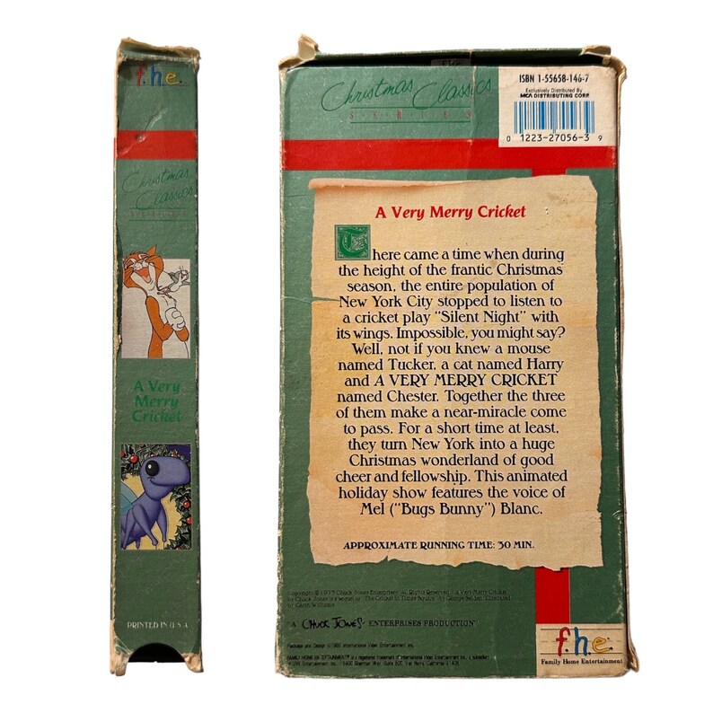 A Very Merry Cricket VHS Tape - Etsy