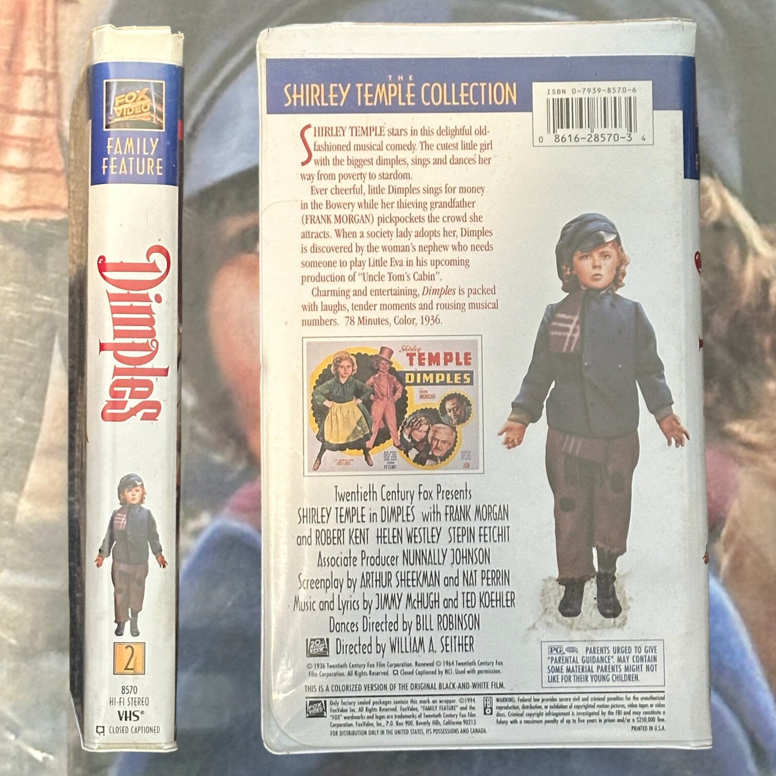 Dimples Clamshell Case VHS Tape - Etsy