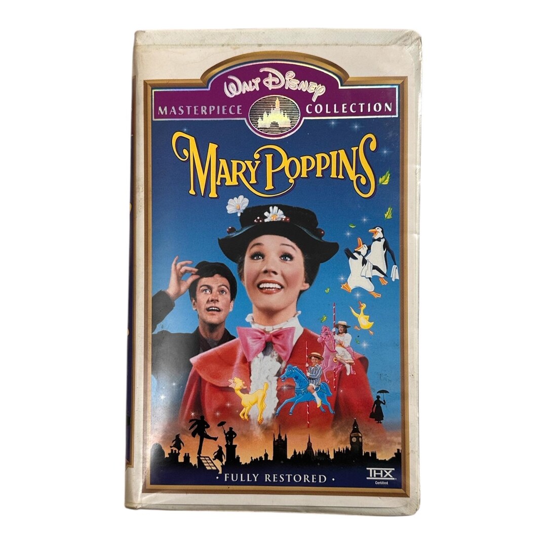 Mary Poppins Masterpiece Collection Clamshell Case VHS Tape - Etsy