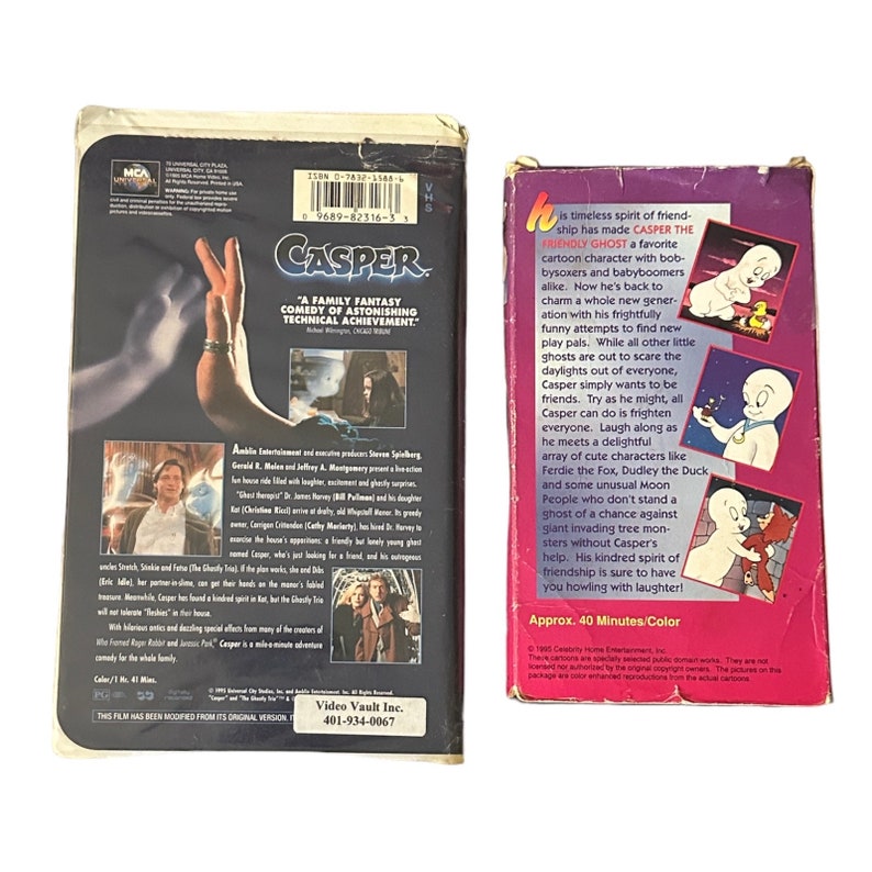 Casper VHS Tapes Bundle - Etsy