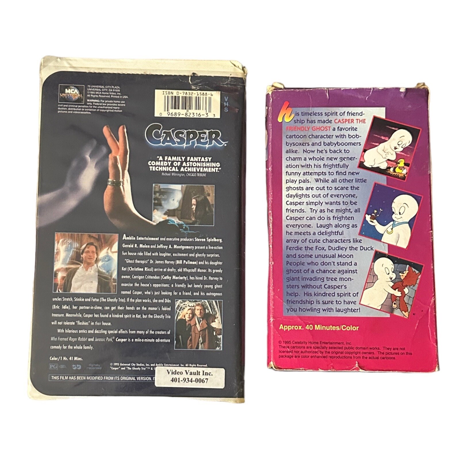 Casper VHS Tapes Bundle - Etsy