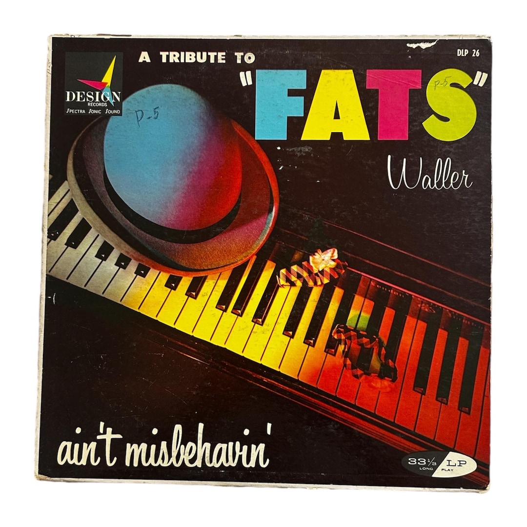 A Tribute to “fats” Waller: Ain’t Misbehavin’ Vinyl Record - Etsy