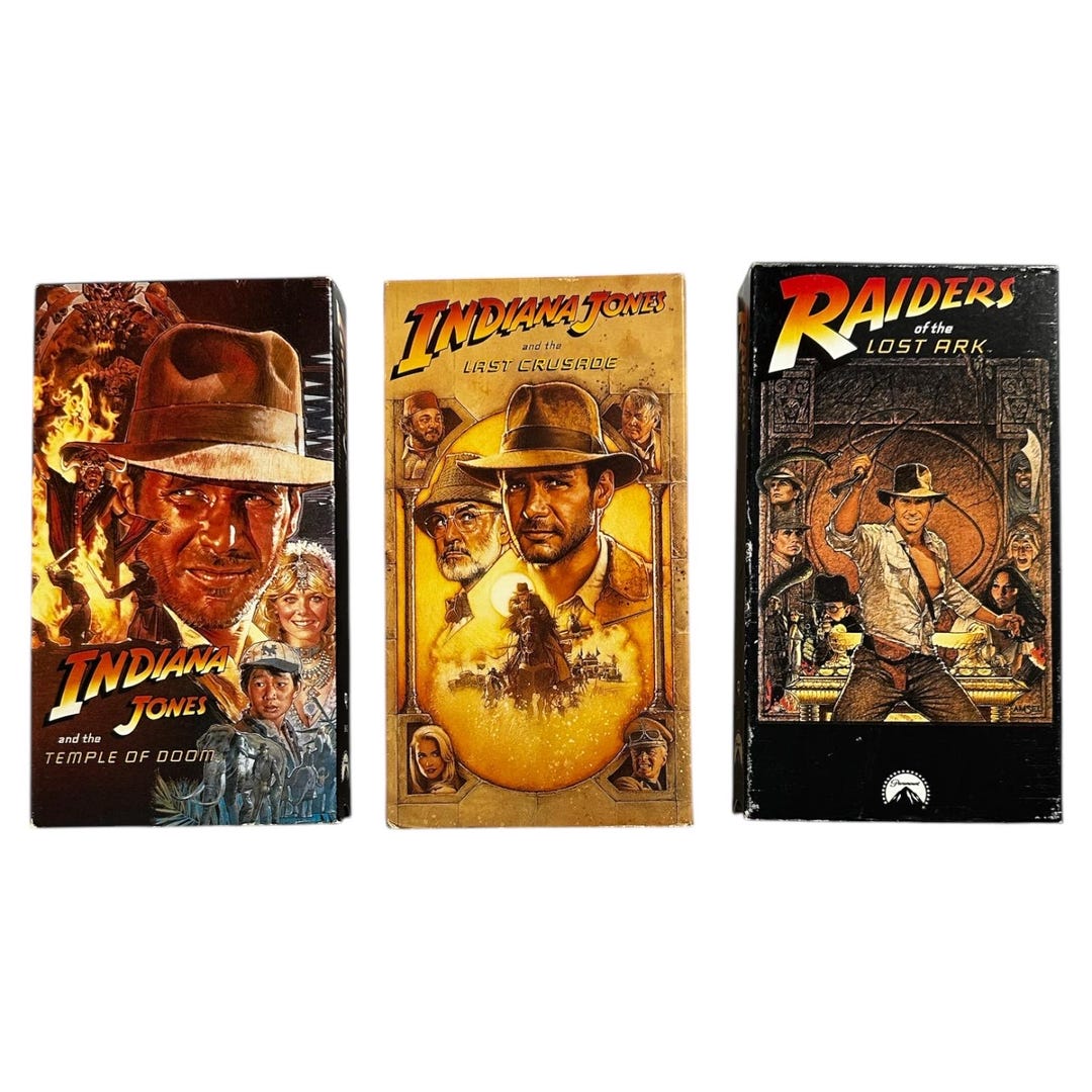 Indiana Jones VHS Tape Bundle 2 - Etsy