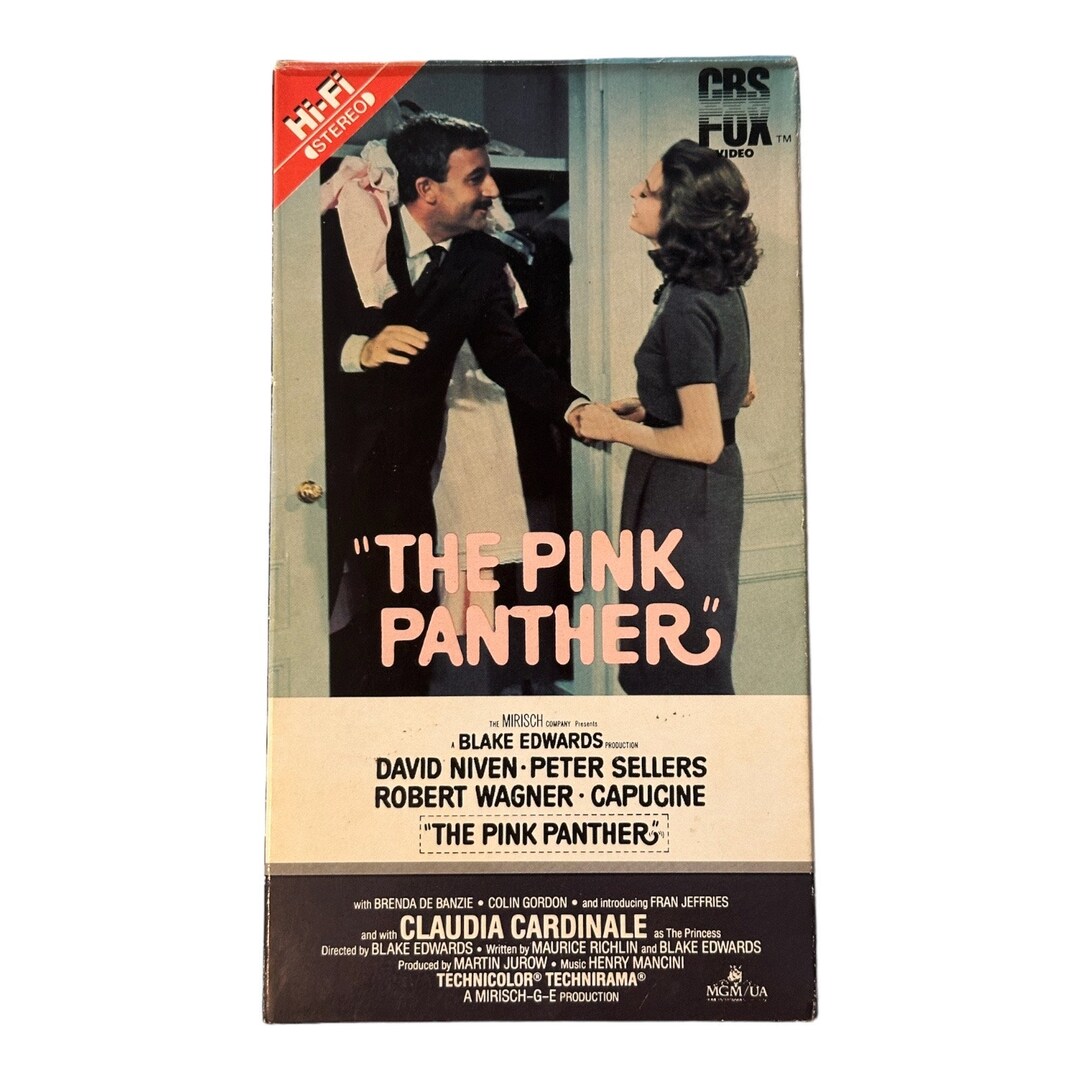 The Pink Panther VHS Tape - Etsy