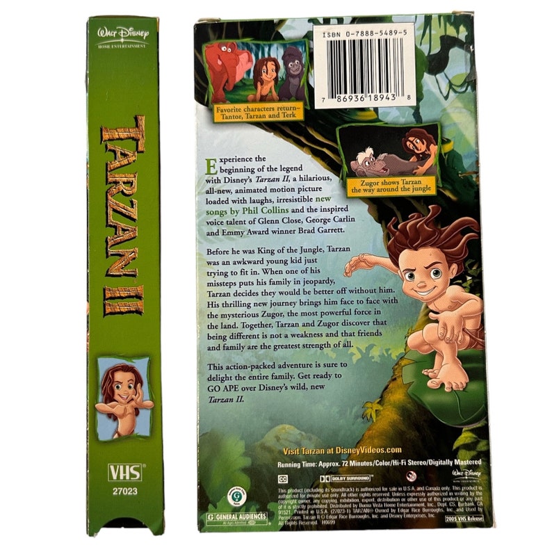 Tarzan II VHS Tape - Etsy