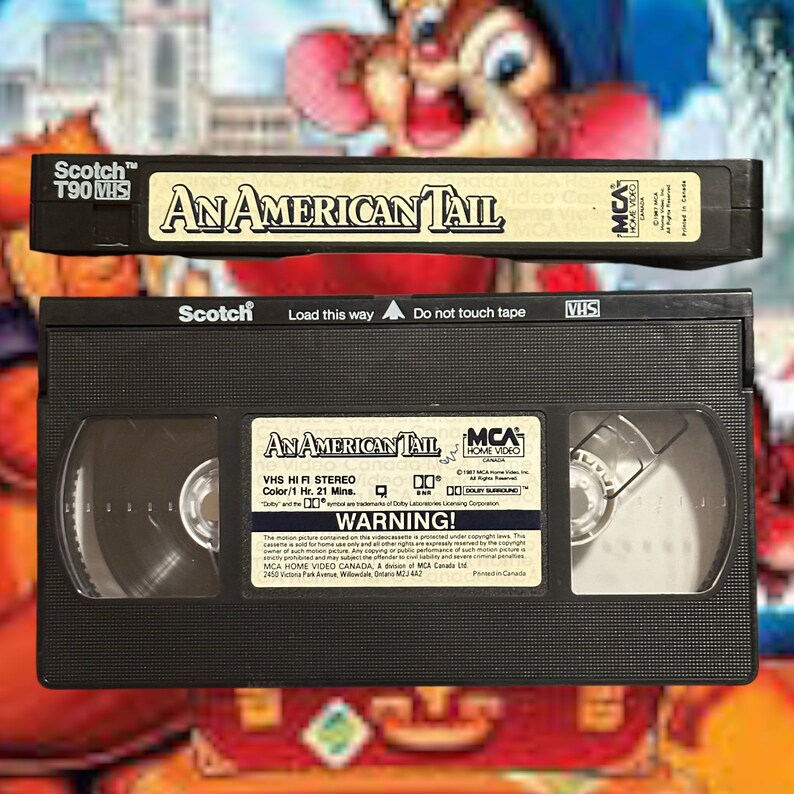 An American Tail 1986 VHS Tape - Etsy