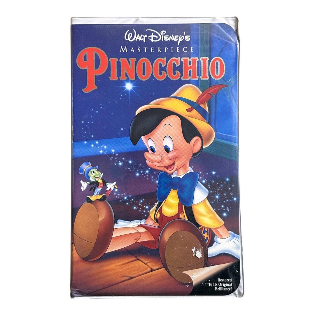 Disney Masterpiece Pinocchio Clamshell Case VHS Tape - Etsy