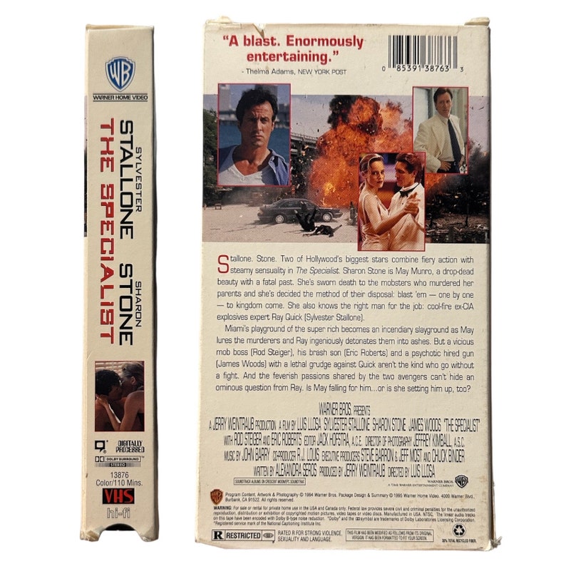 The Specialist VHS Tape - Etsy