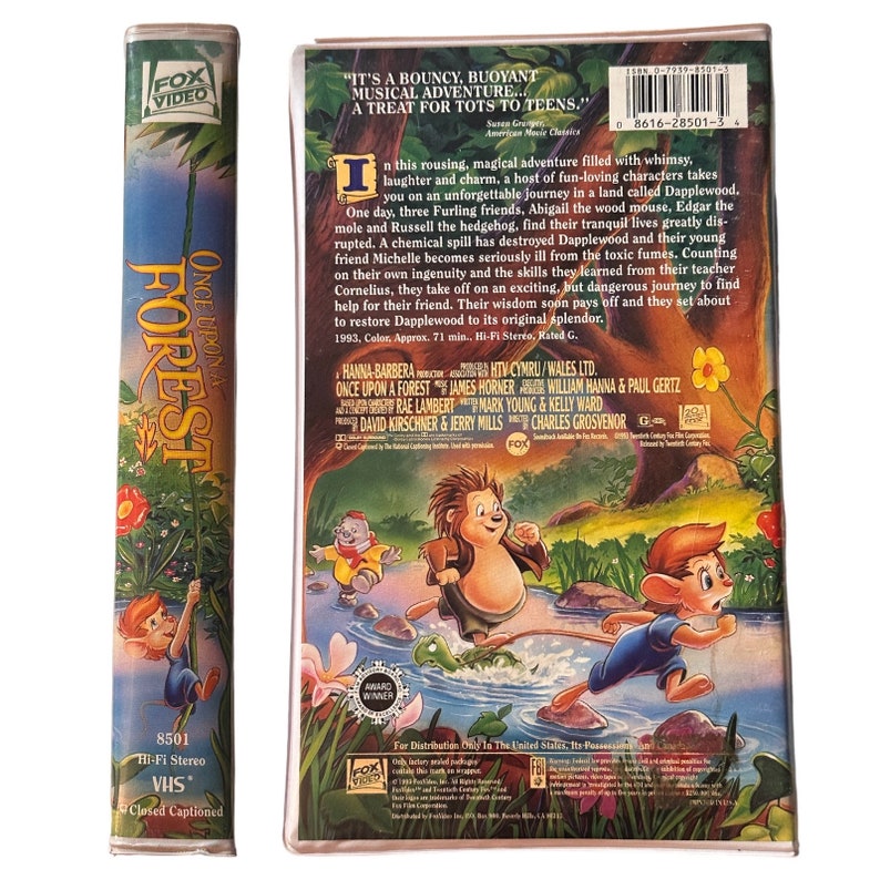 Once Upon A Forest VHS Tape - Etsy