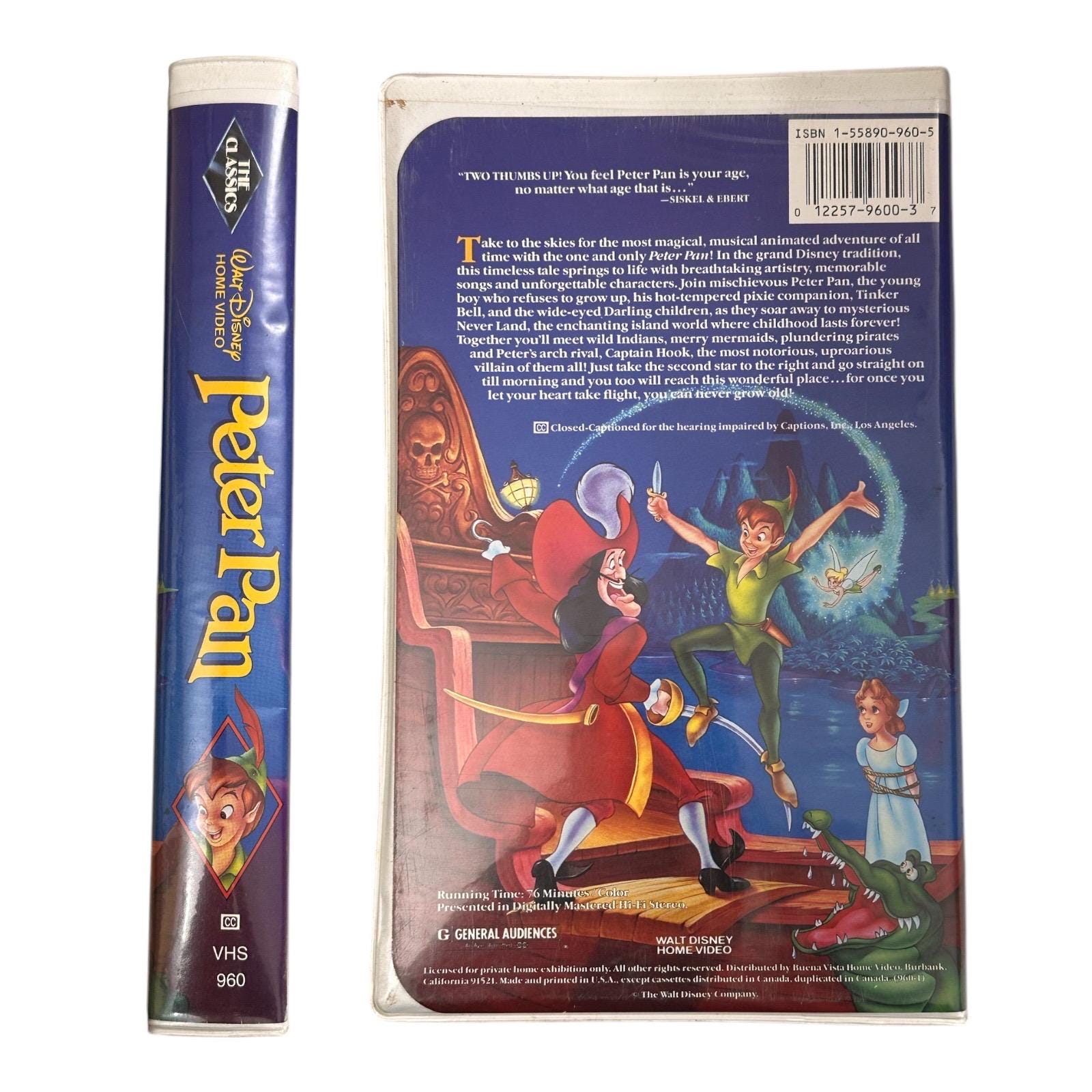 Peter Pan Clamshell Case VHS Tape - Etsy