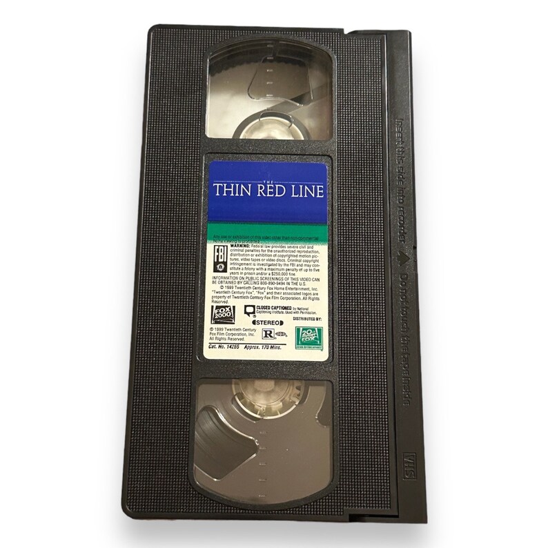The Thin Red Line VHS Tape - Etsy