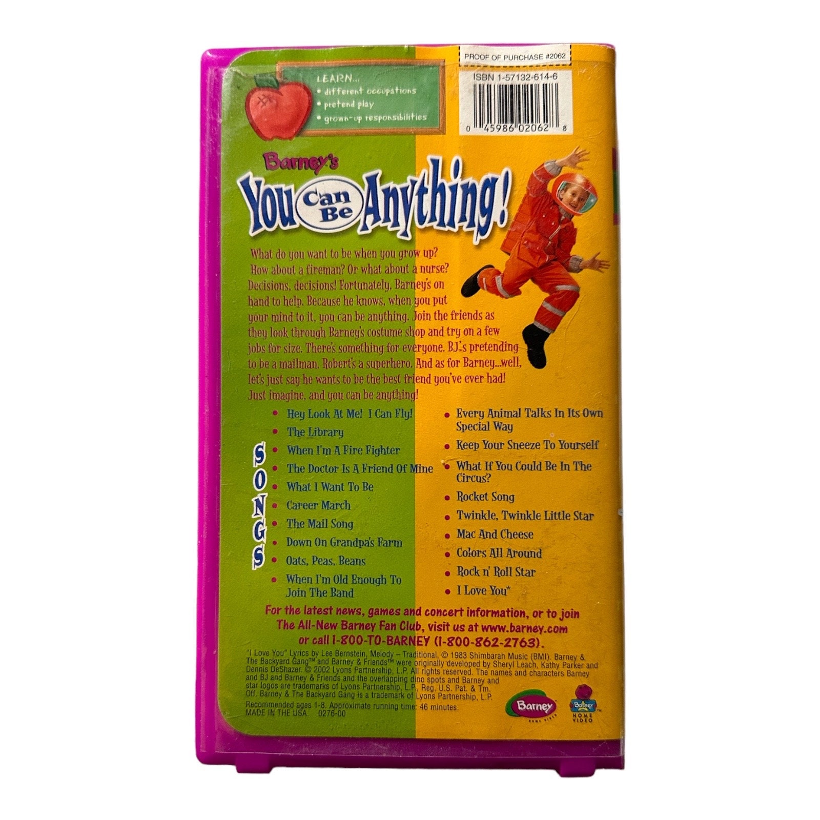 Barneys You Can Be Anything Hard Case VHS Tape - Etsy