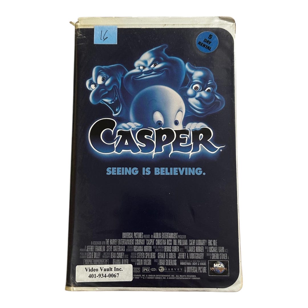 Casper Clamshell Case VHS Tape - Etsy