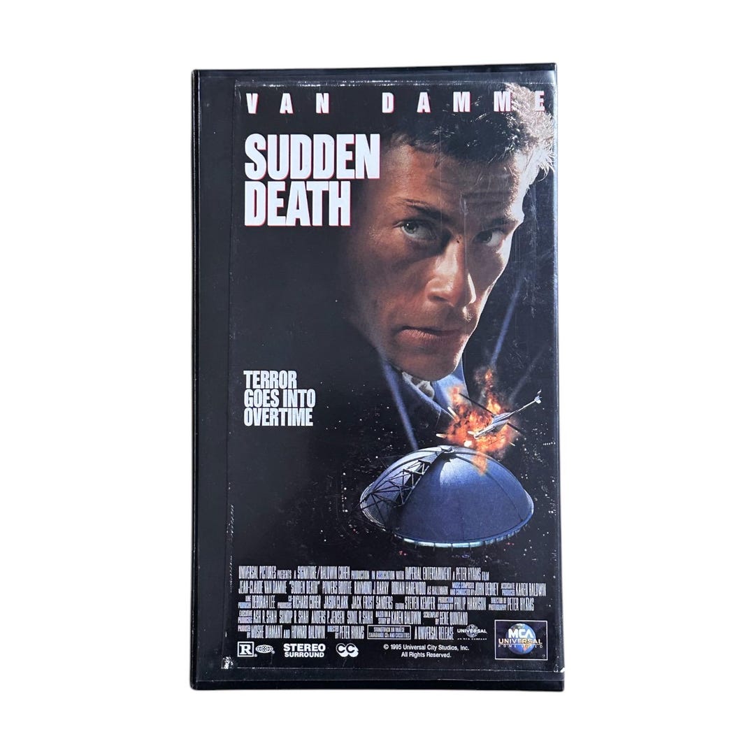 Sudden Death Hard Case VHS Tape - Etsy
