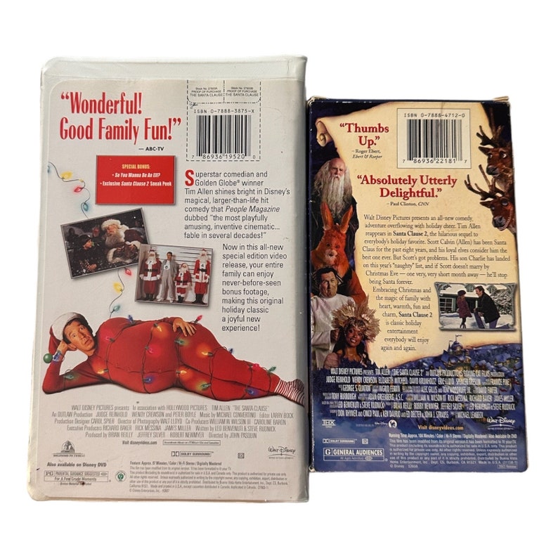 The Santa Clause VHS Tape Bundle - Etsy