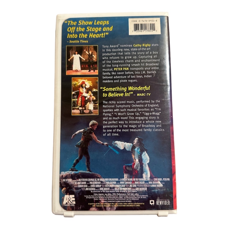 Peter Pan Clamshell Case VHS Tape - Etsy